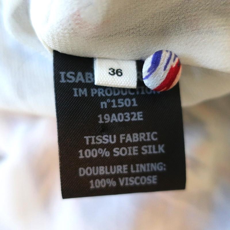 Isabel Marant Etoile Dress Yandra Ikat Printed Silk Size 36 Long Sleev ...